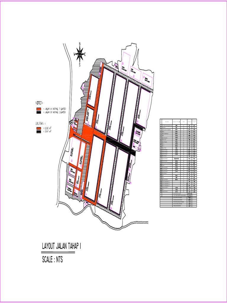 Layout Jalan Dan Saluran 220523 | PDF