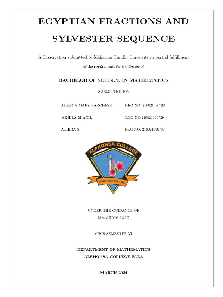 Sylvester Sequence | PDF | Prime Number | Numbers