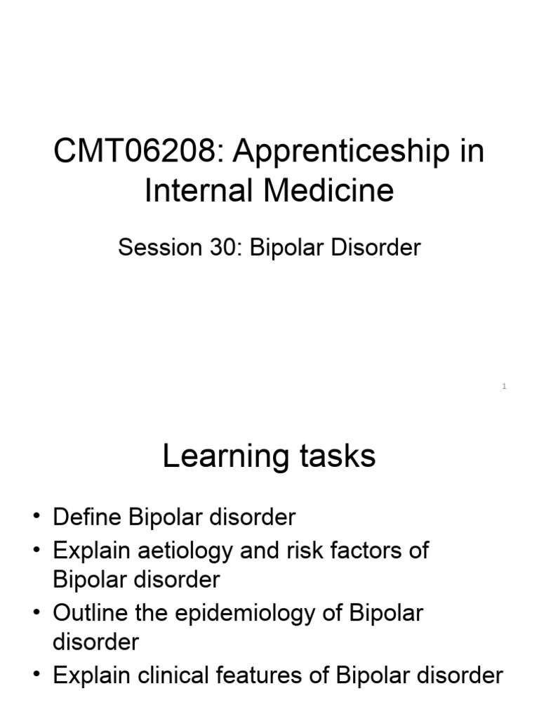 Bipolar Disorder | PDF | Bipolar Disorder | Mania