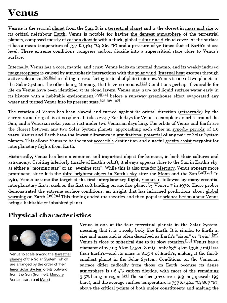 Venus | PDF | Venus | Planetary Core