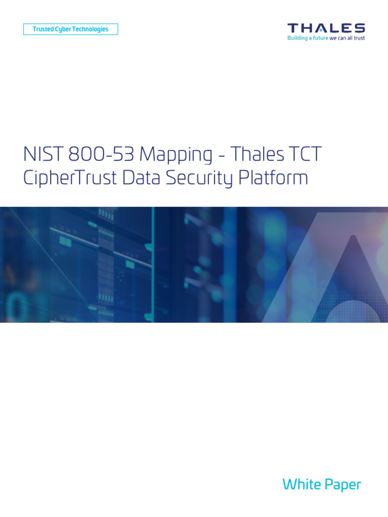 Nist 800 53 Mapping WP | Download Free PDF | Security | Computer Security