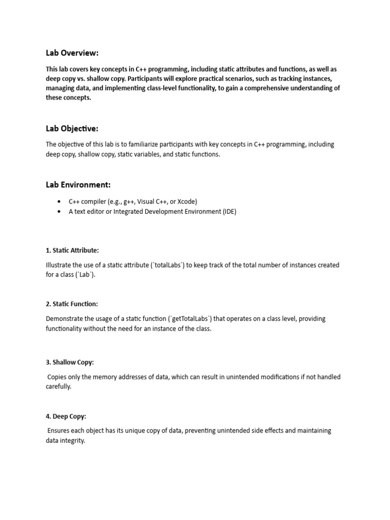 Lab 5 and 6 OOP | PDF | Method (Computer Programming) | C++