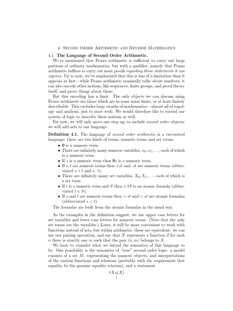 Reverse Math | PDF | Theorem | Real Number