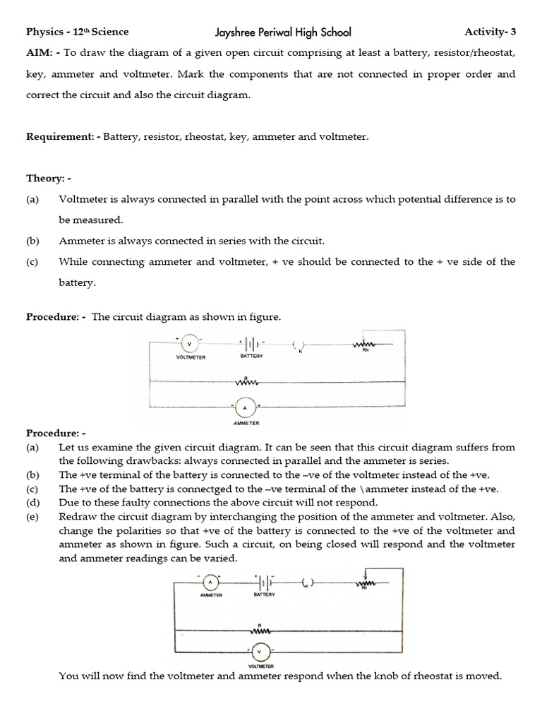12 SCIENCE PHYSICS ACTIVITY - 3 | PDF