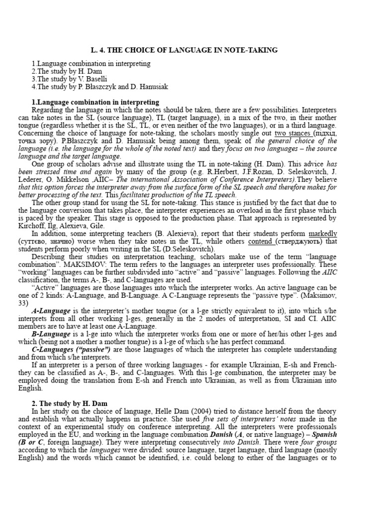 Lec 4 - ОПС - 24 - s | PDF | Language Interpretation | Translations