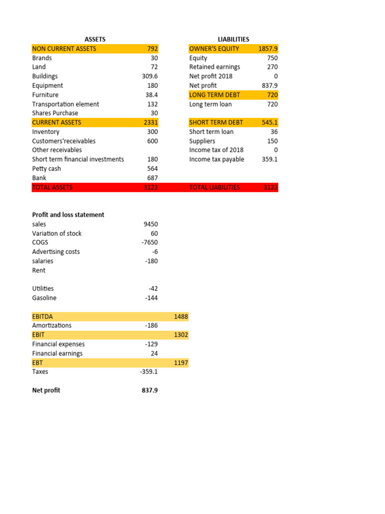 Financial Statement Analysis 2019 Pdf Equity Finance Expense