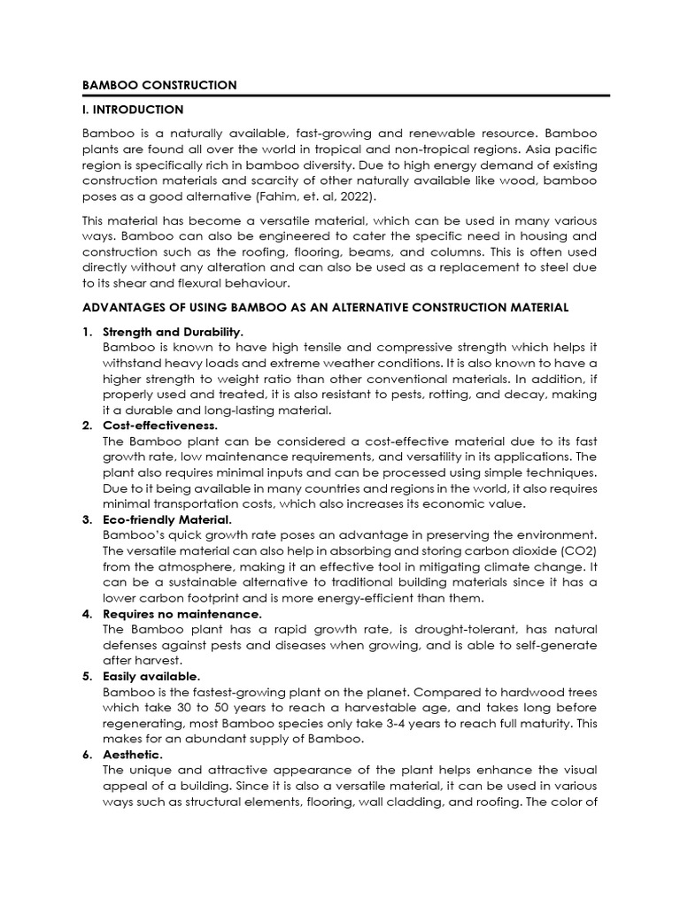 HKCV BT5 Bamboo Construction Notes 02 | PDF | Bamboo | Concrete