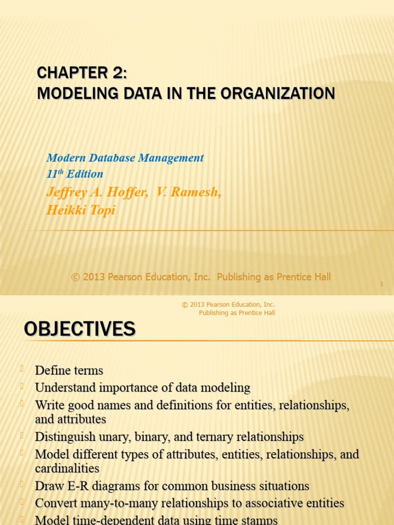 Chap 2 - Modeling Data in the Organization | Download Free PDF | Databases | Computing