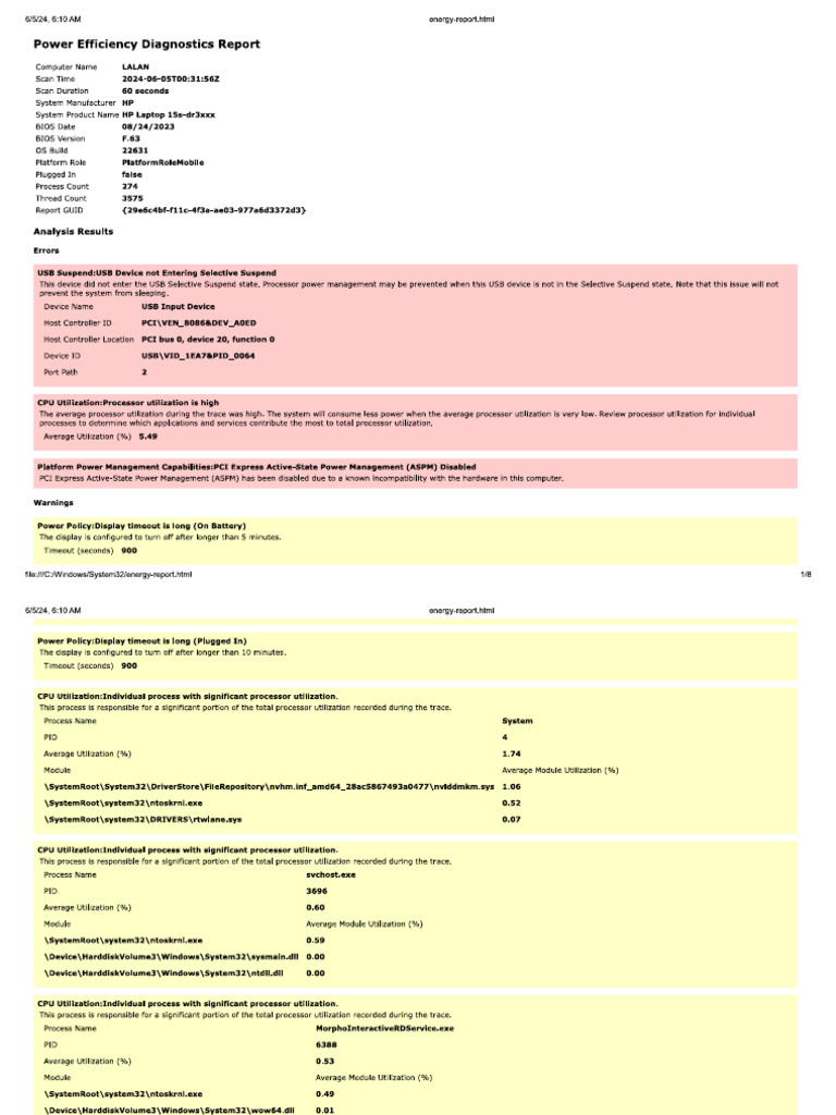 Battery Report | PDF