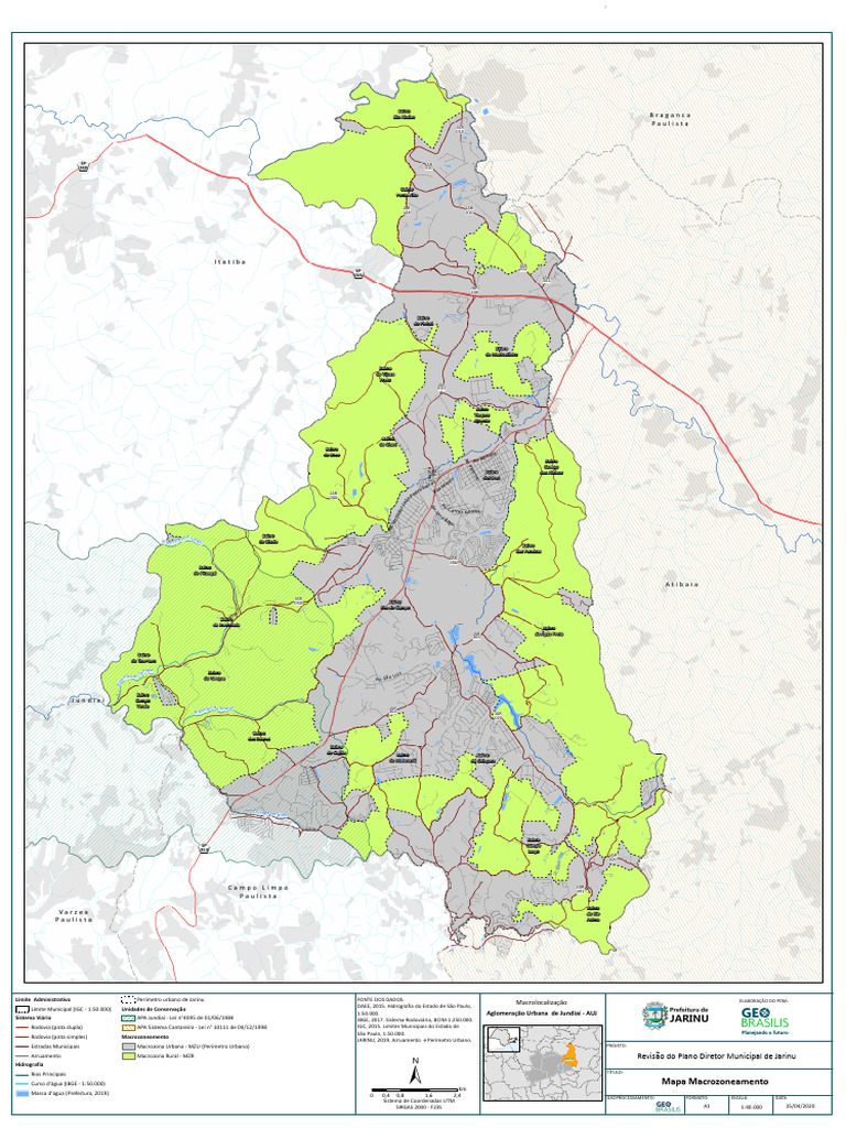 01 Mapa Macrozoneamento Jarinu A1 v2 | PDF | Planejamento urbano ...