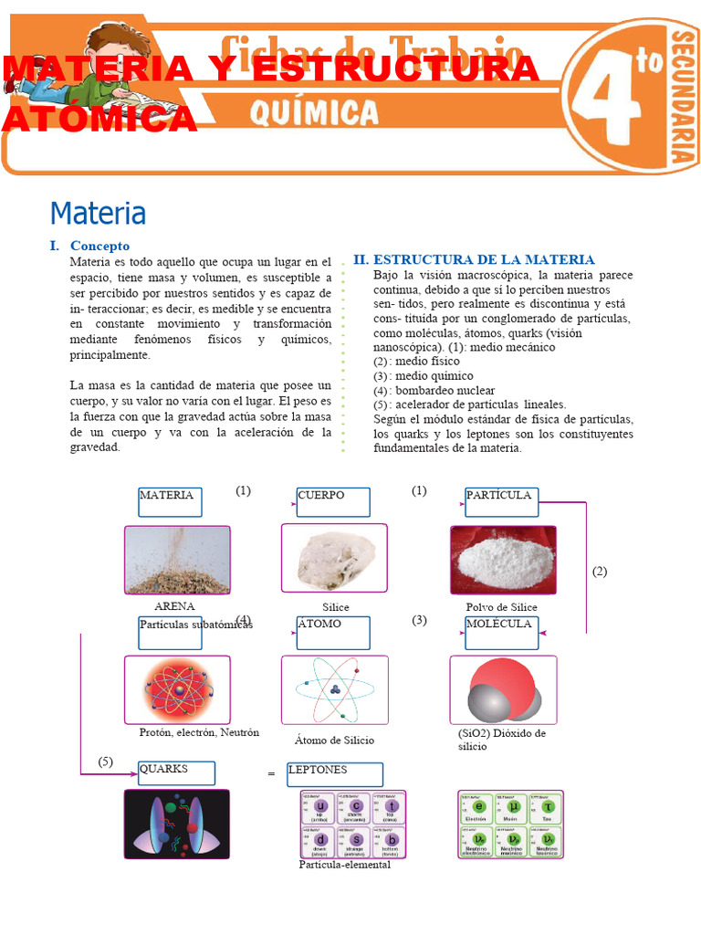 Clasificación y Estructura de la Materia | PDF | Importar | Materiales