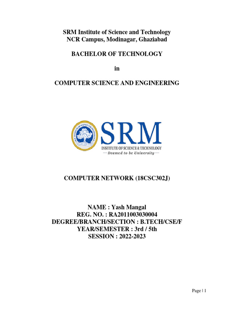 CN File | PDF | Port (Computer Networking) | Network Socket