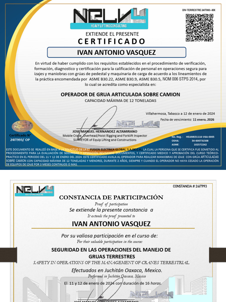 24it993 Certificado - Operador Grua Articulada Ivan Antonio - Fusion ...