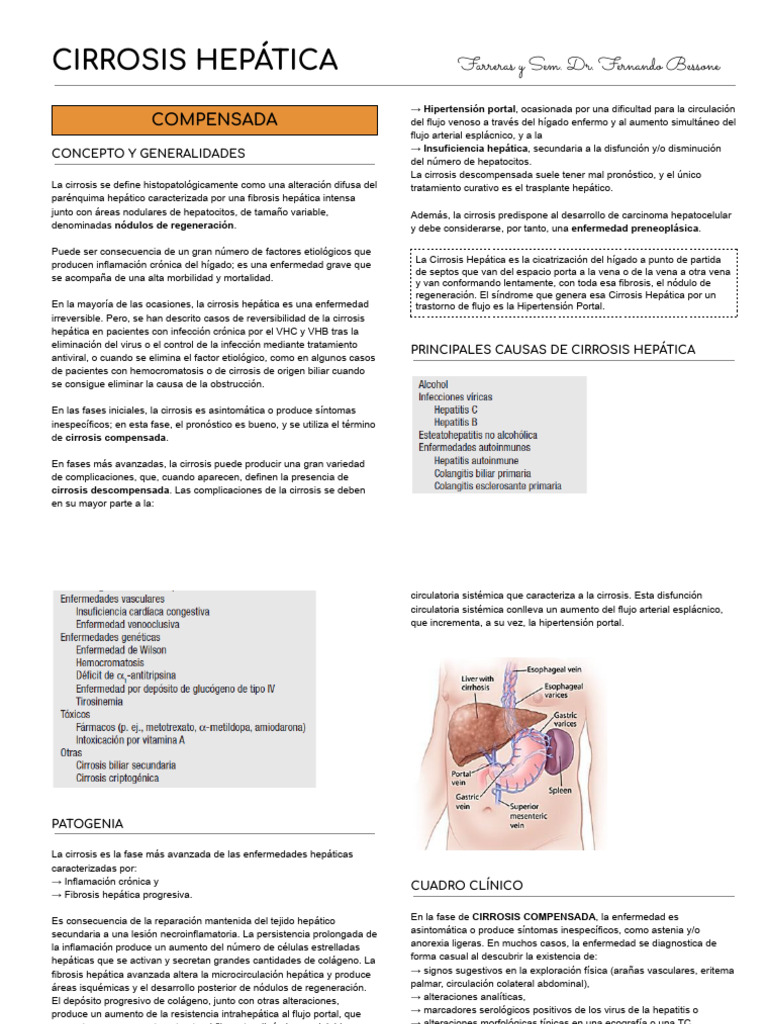 Cirrosis | PDF | Cirrosis | Especialidades Medicas