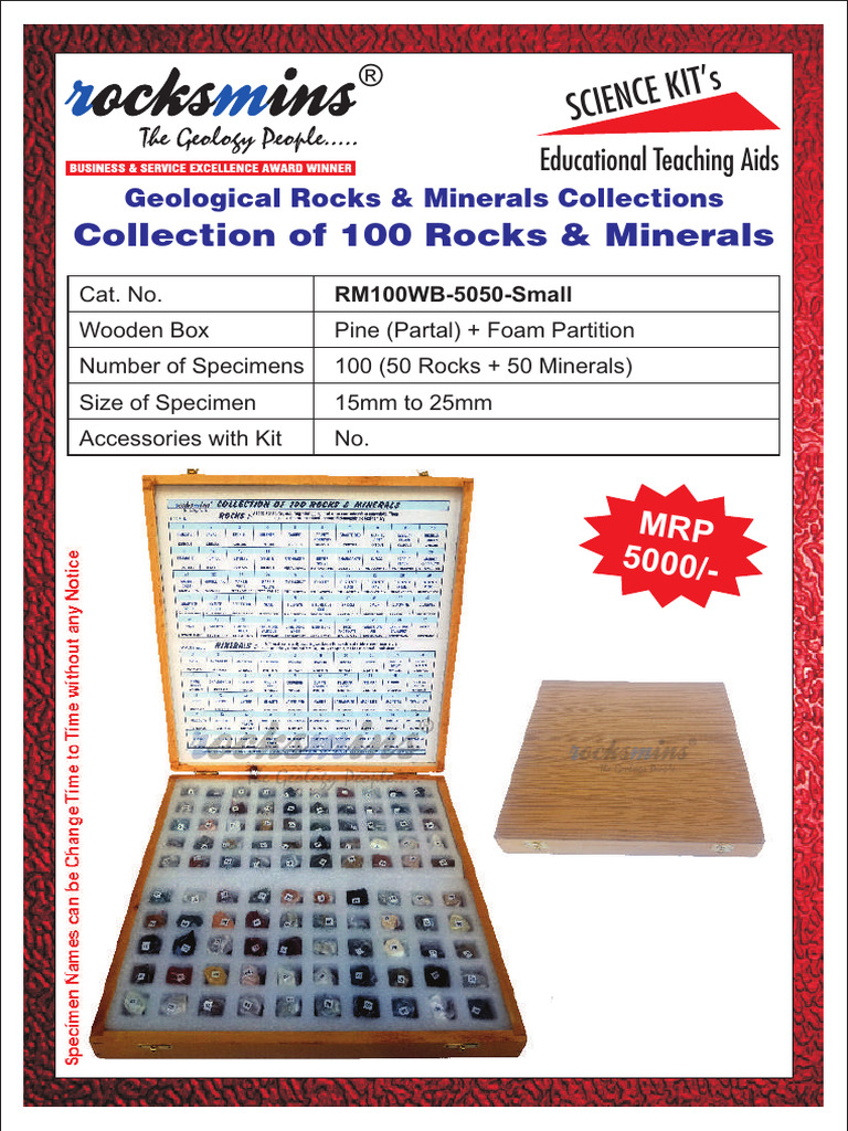 Collection of 100 Rocks & Minerals 2022 | Download Free PDF | Building ...
