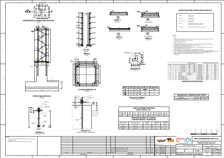 PER E HV 24 012 APP SET ID CIV M2D 012 Estructura Metálica ...