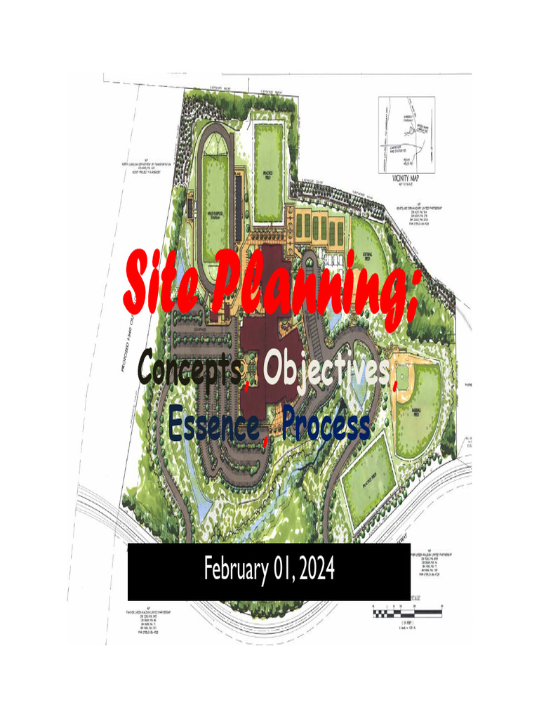 Lect. M4. Site Planning Concepts Objectives Essence Process | PDF ...
