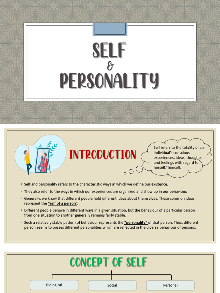 Understanding Self and Personality Concepts | PDF | Self Esteem | Self ...