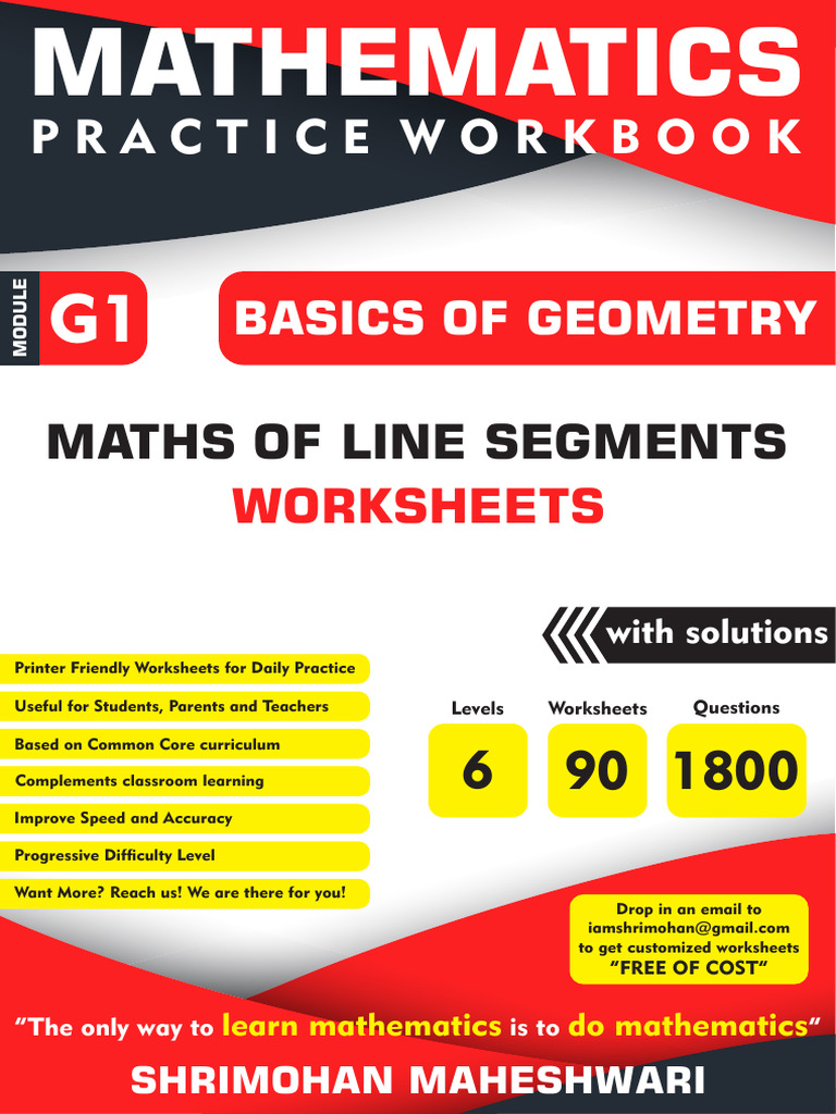Mathematics Practice Workbook - Basics of Geometry - Maths of Line ...