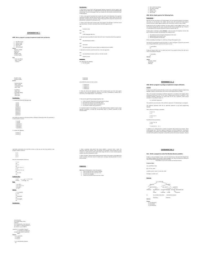 AI Lab Program | PDF | Mathematical Logic | Software Engineering AI Lab Program | PDF | Mathematical Logic | Software Engineering