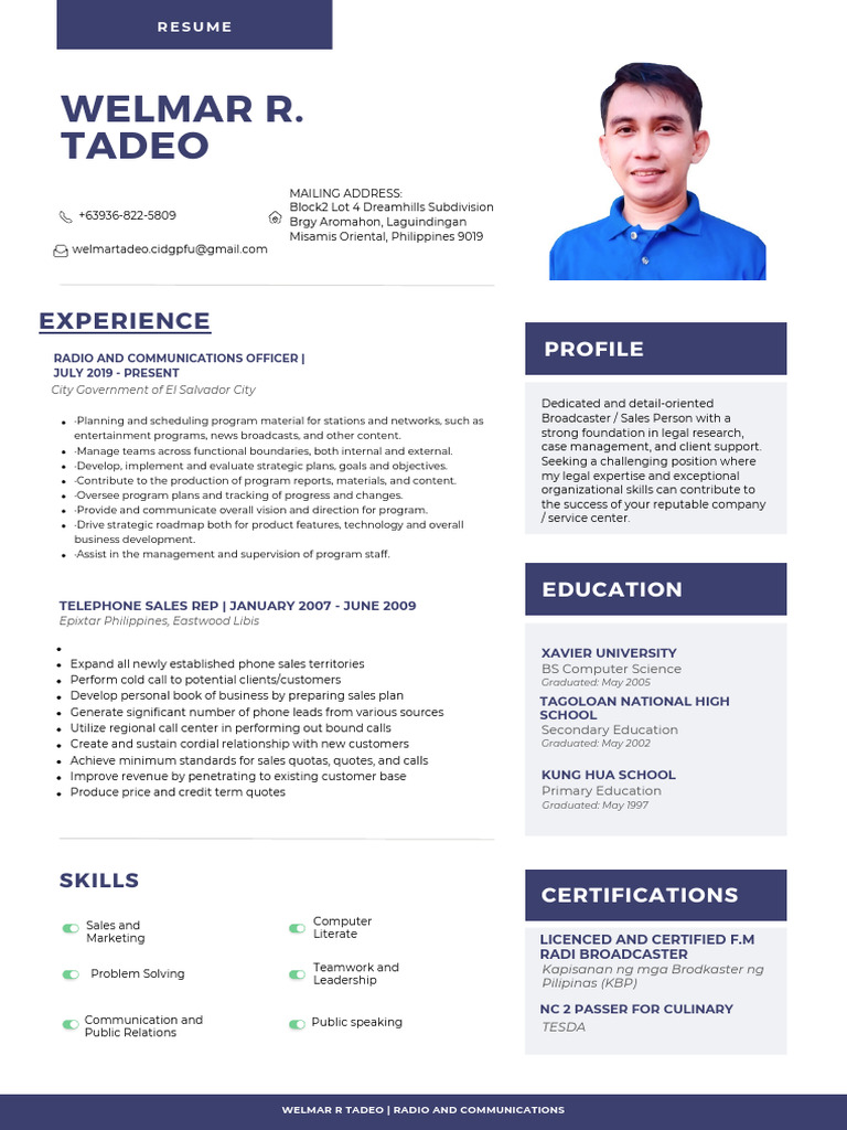 Radio and Sales Professional Resume | PDF | Sales | Business