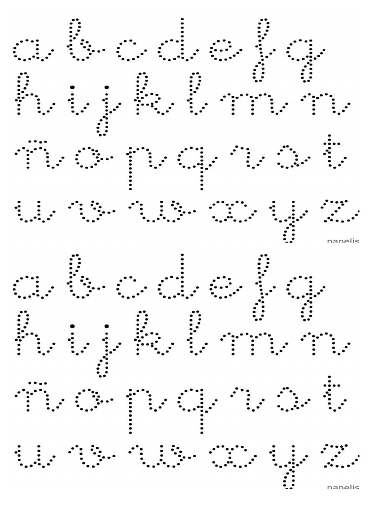 Abecedario Manuscrita | PDF