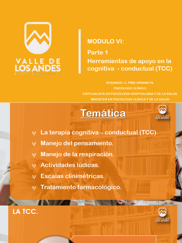Modulo VI. Parte 1. Herramientas de apoyo en la terapia cognitivo conductual (TCC) | Descargar ...