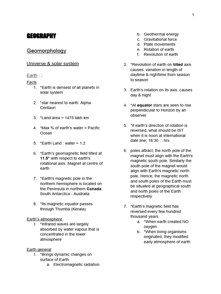 ? ?geo Pyq Dox Format | PDF | Earth | Atmosphere