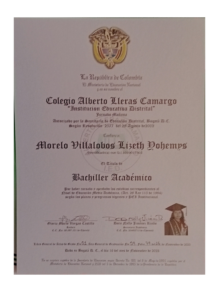 Diploma De Bachiller Pdf