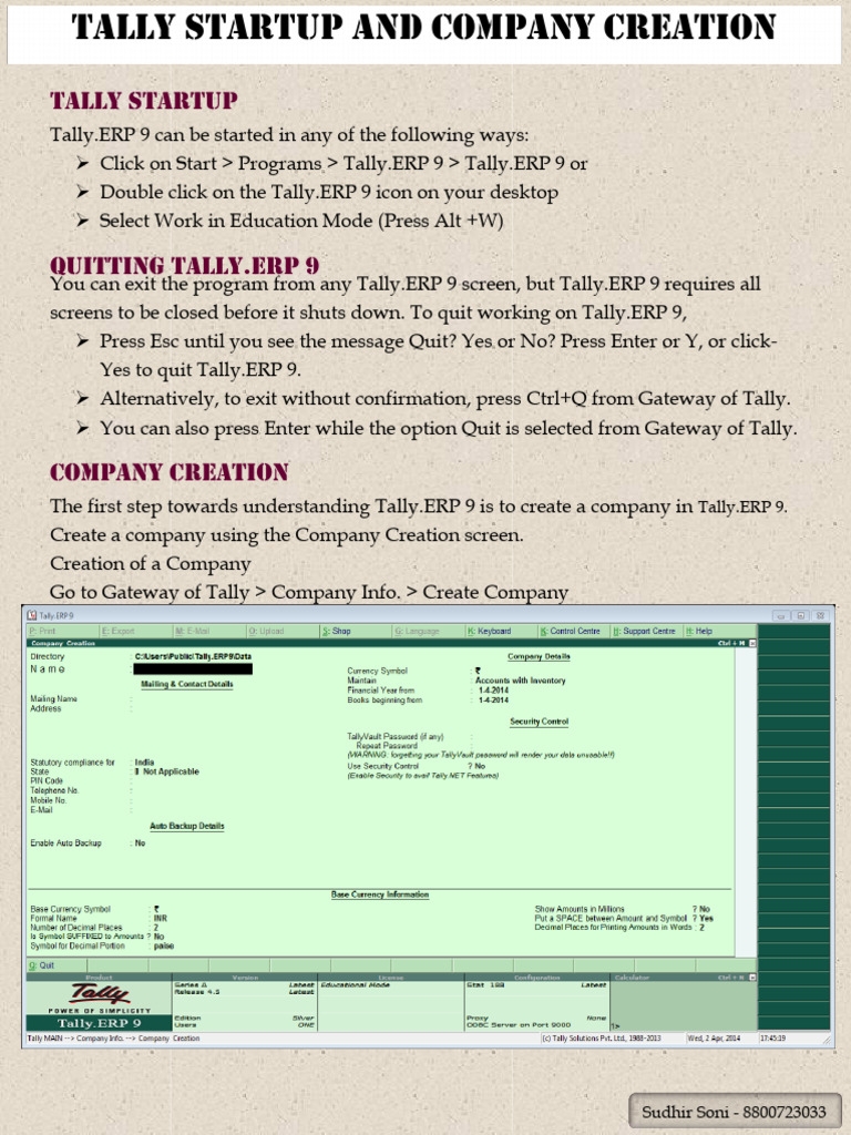 3 Tally Startup and Company Cration | PDF | Cyberwarfare | Security