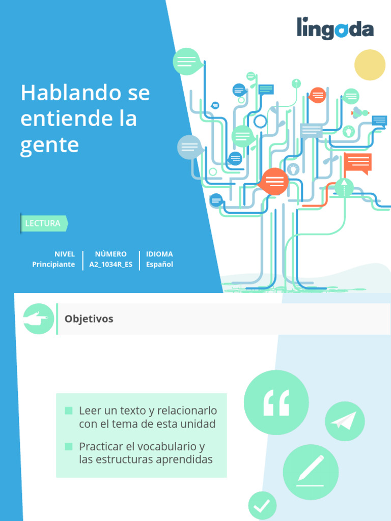Hablando Se Entiende La Gente: Lectura | PDF | Apartamento
