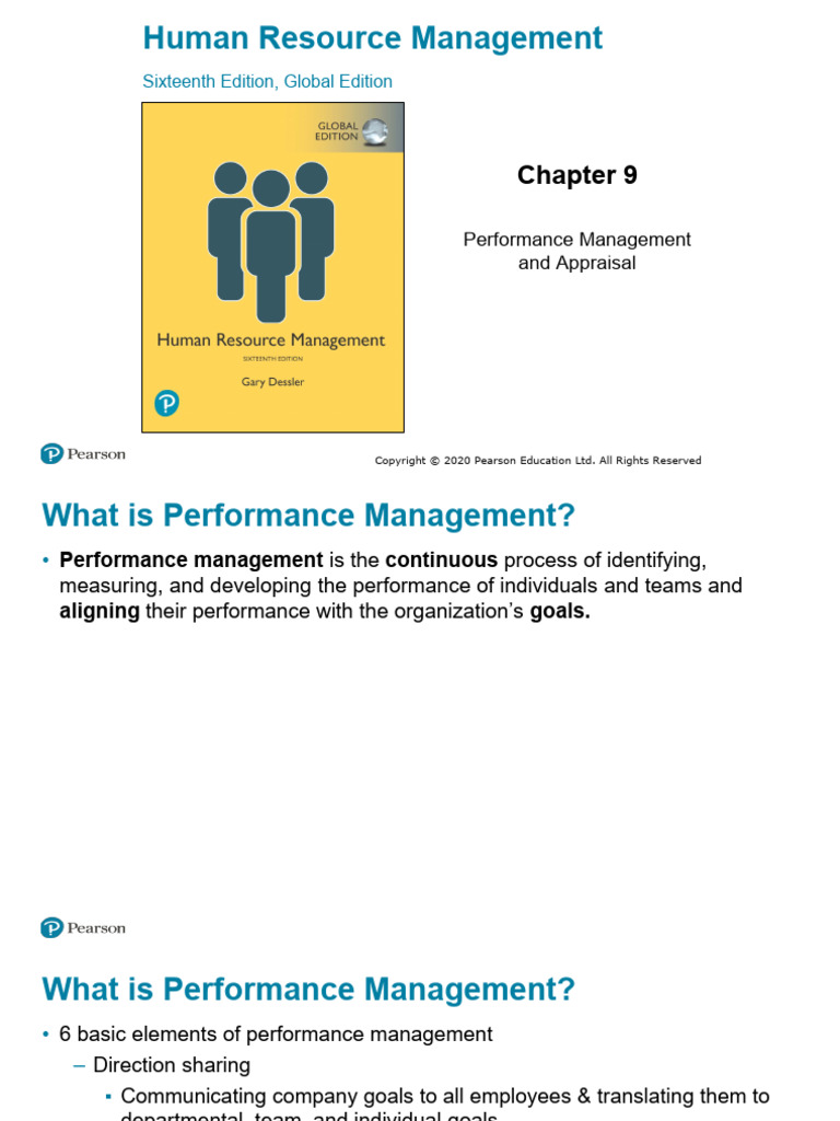 Chapter 9 - Performance Management | PDF | Performance Appraisal | Social Psychology
