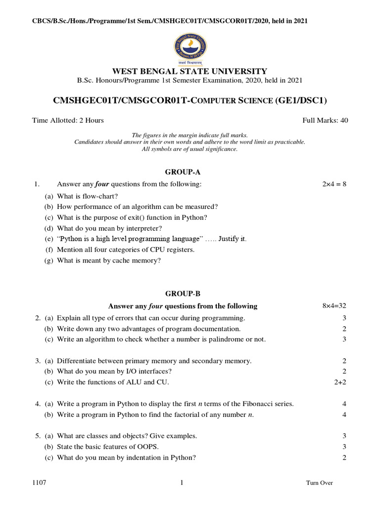 Sem 1 2020 21 Python Pdf Python Programming Language Computer Engineering 7708