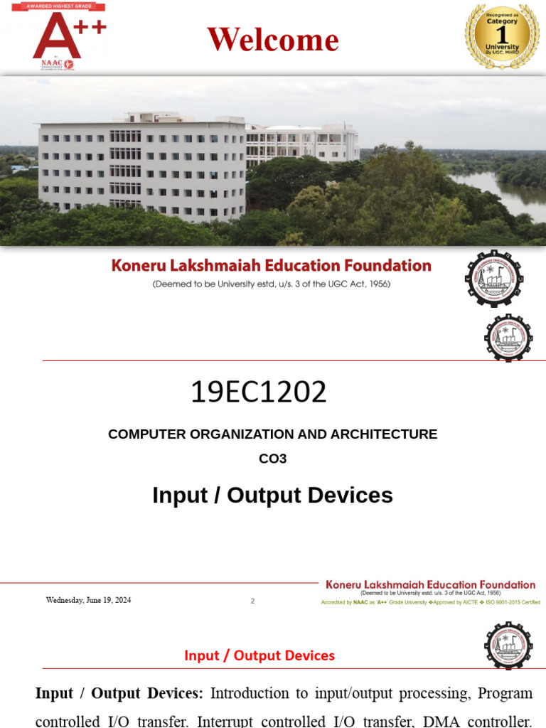CO3 - PPT-Modified | PDF | Input/Output | Computer Data Storage