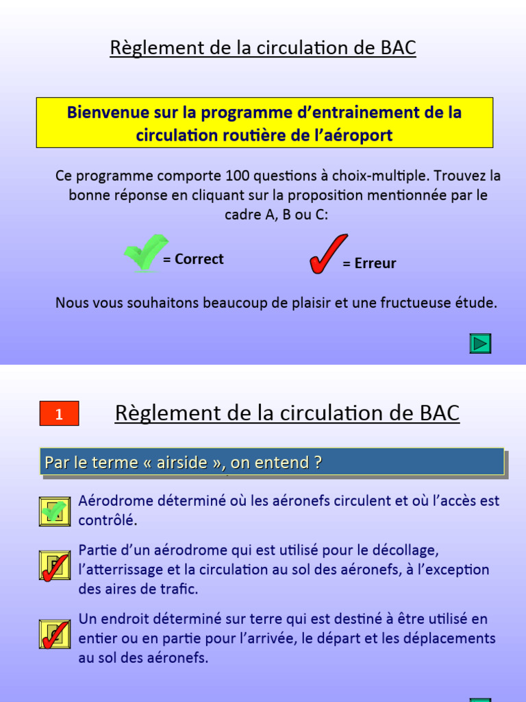 Exemples Questions DRILI BAC | PDF | Aérodrome | Permis de conduire