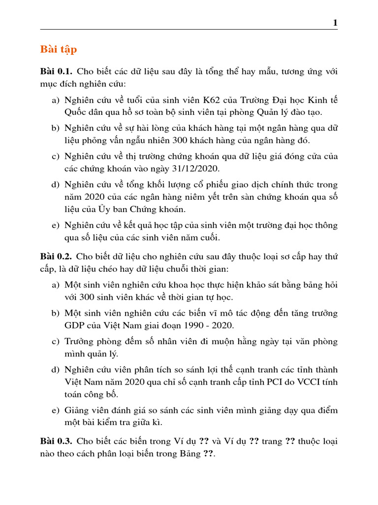 Bai Tap XSTK Theo Sach HD | PDF