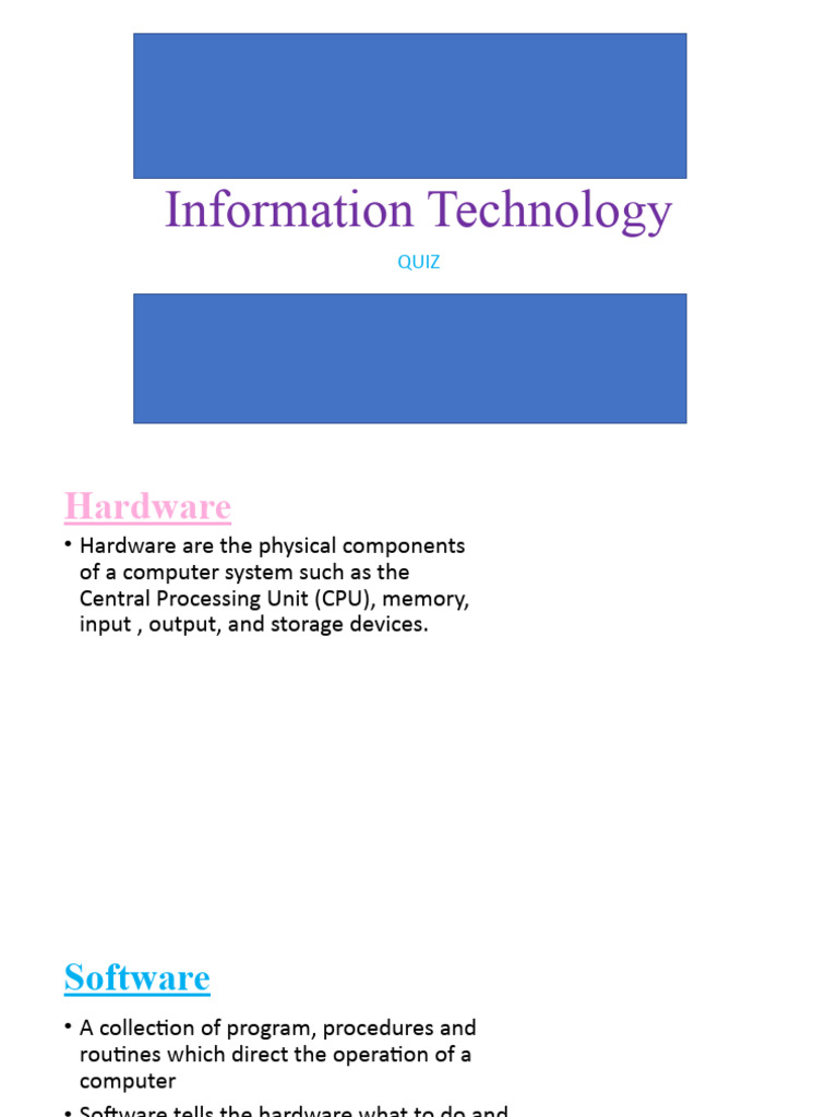 Information Technology | PDF