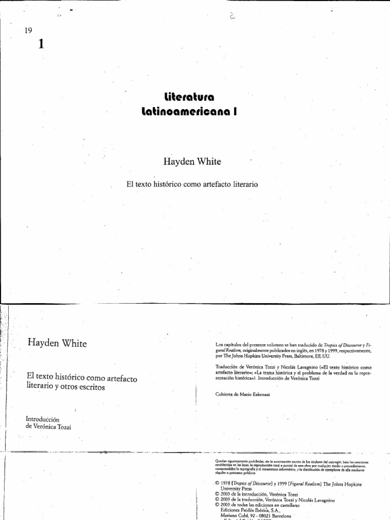 Hayden White El Texto Historico Como Art | PDF