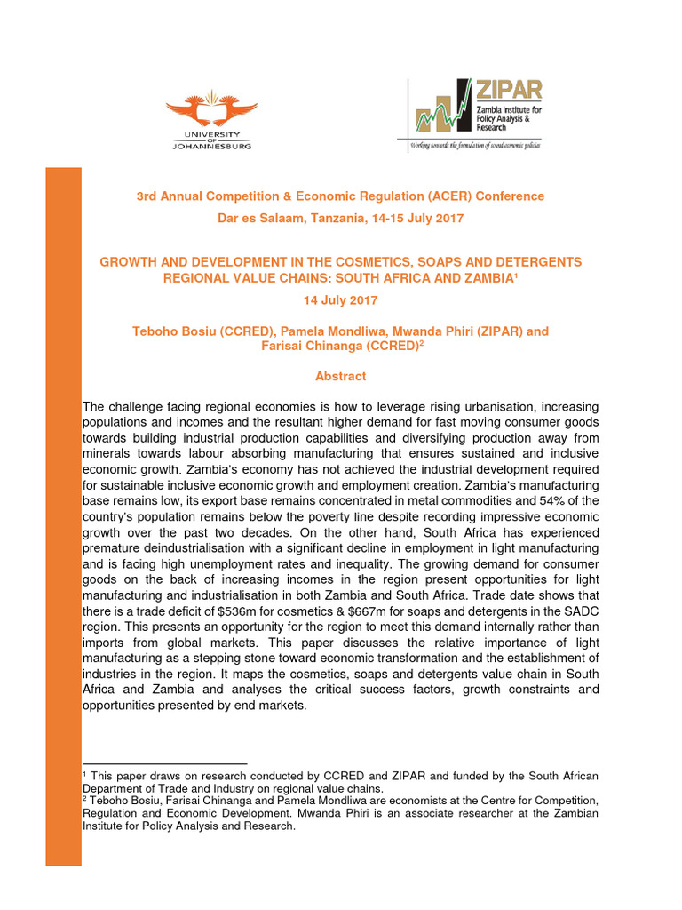 Parallel+1A_Teboho+Bosiu_CCRED+and+ZIPAR | PDF | Economic Growth ...