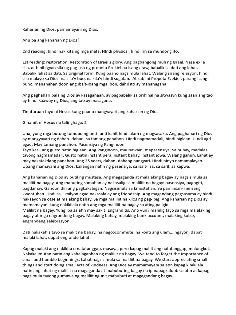 Kaharian NG Dios | PDF