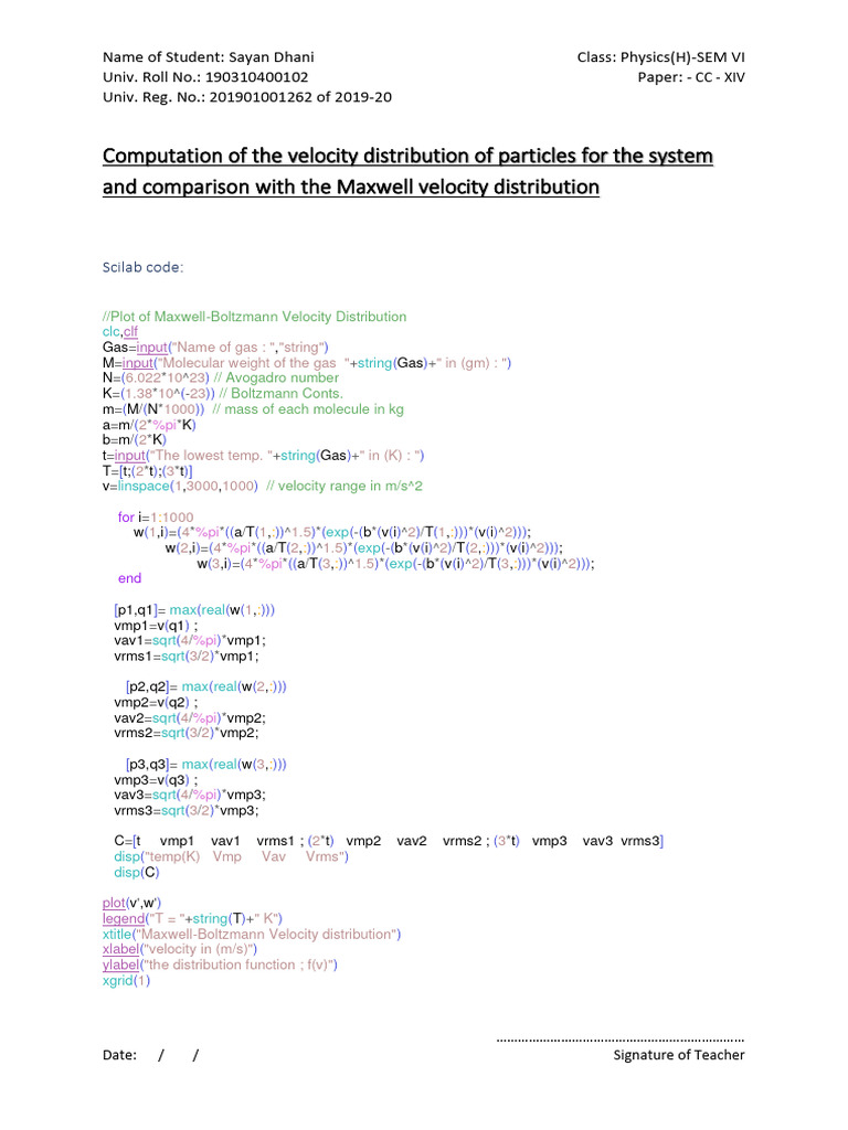 Scilab Programming Pdf Gases Physical Quantities 