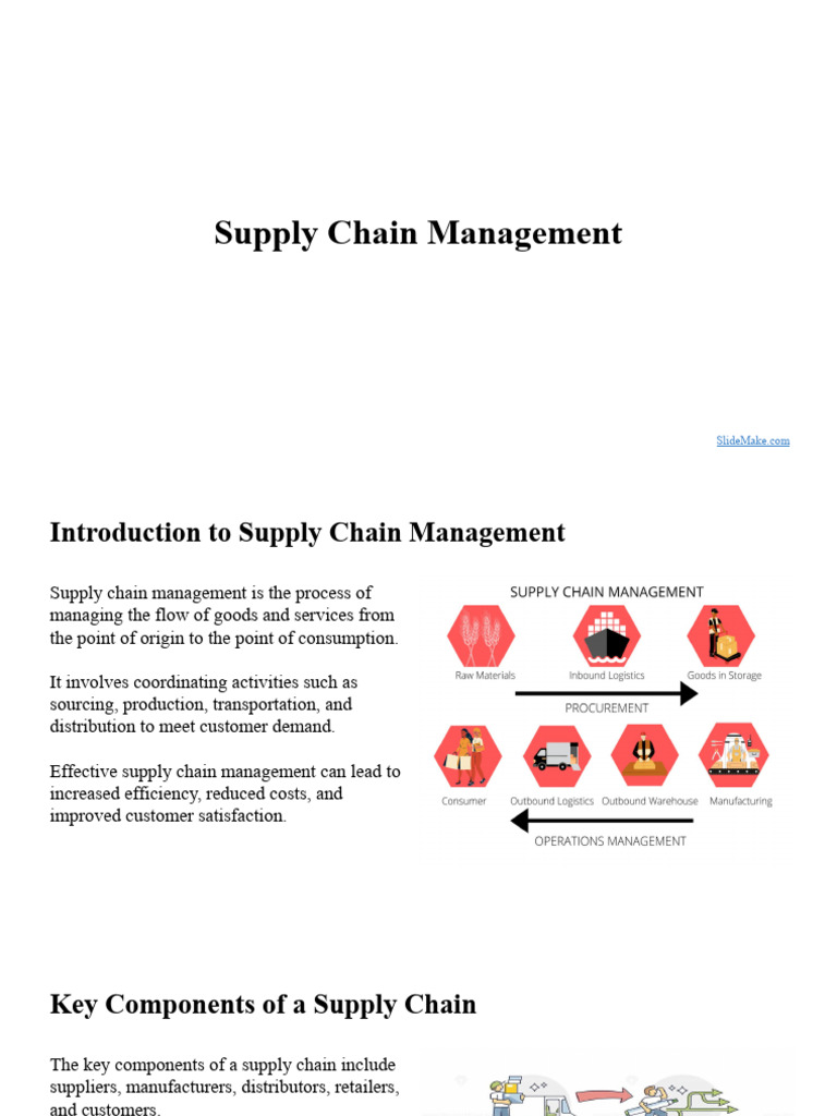 Essentials of Supply Chain Management | PDF | Supply Chain | Supply ...