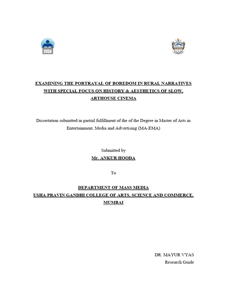 Examining The The Portrayal of Boredom | PDF | Existentialism | Narrative