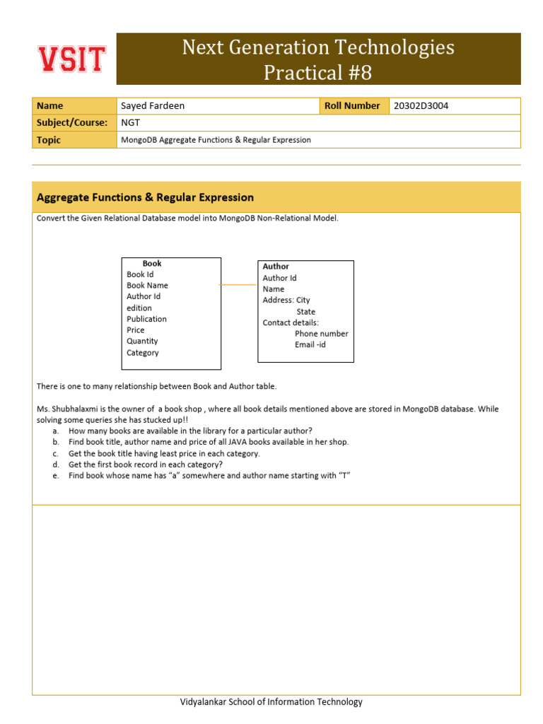 MongoDB Aggregation & Regex Guide | PDF