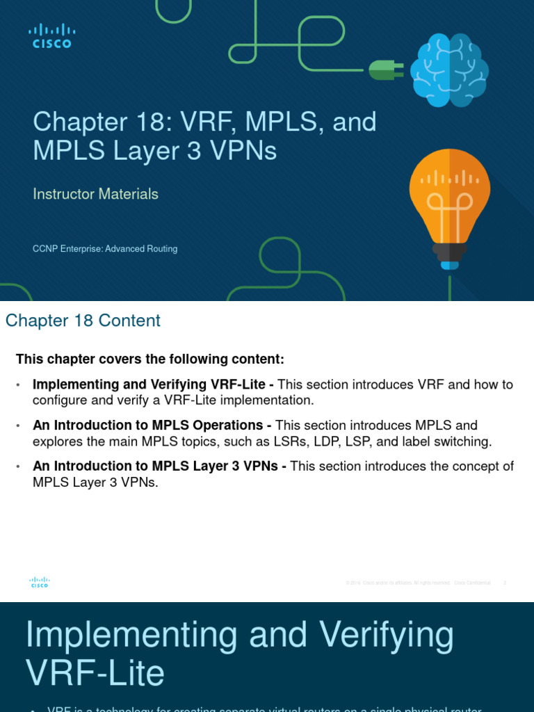 Enarsi Chapter 18 VRF Mpls Vpnl3 | PDF | Networking | Multiprotocol ...