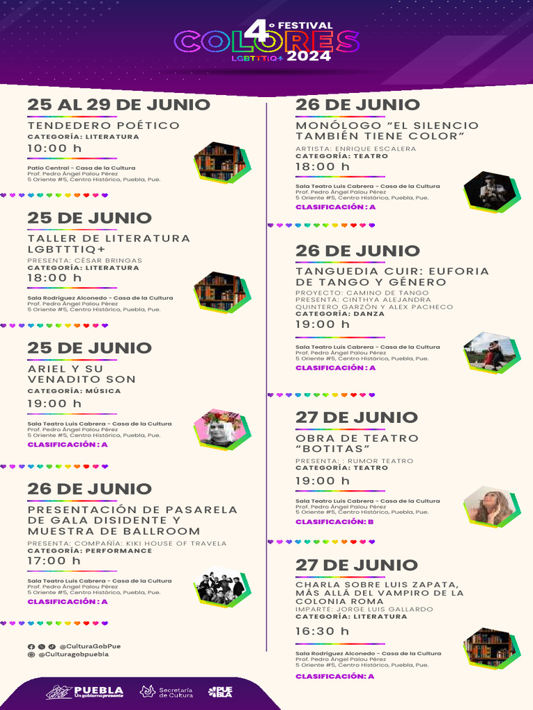 Programa 4to Festival Colores 2024 | PDF