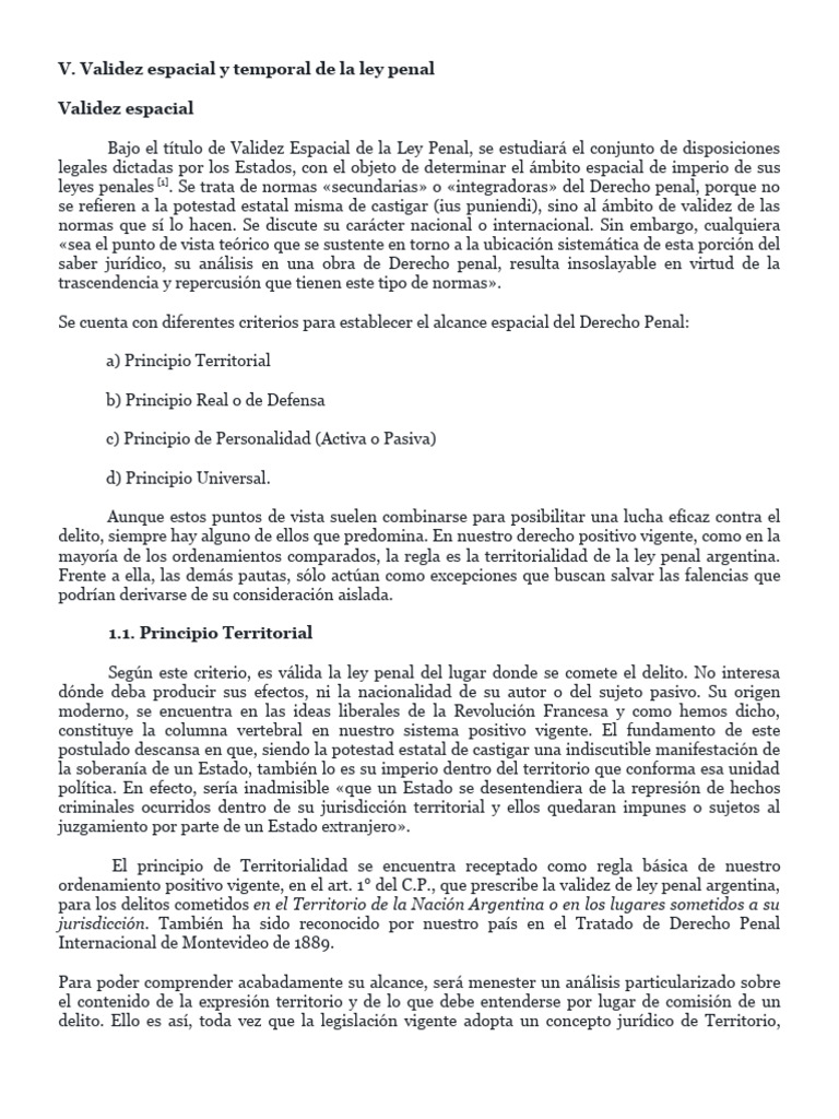 Leccion II Teoria Ley Penal | PDF | Derecho penal | Aguas territoriales