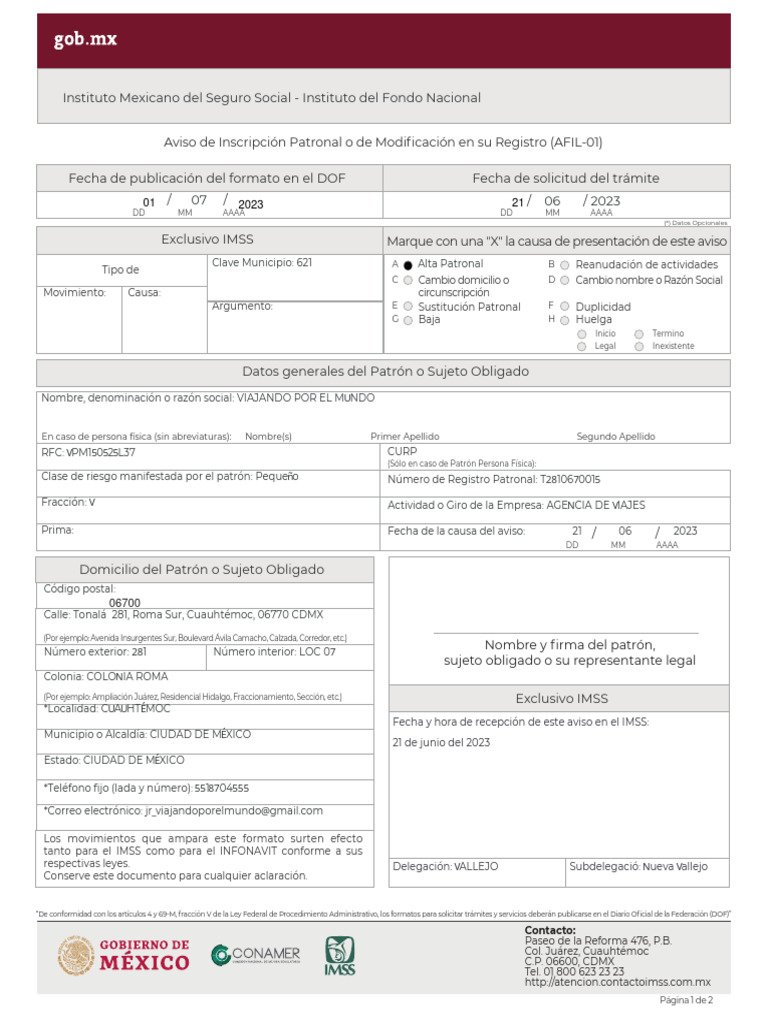 Registro Patronal | PDF | México