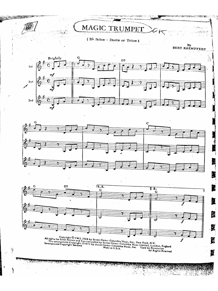 Magic TRUMPET - Trio de Trompete | PDF