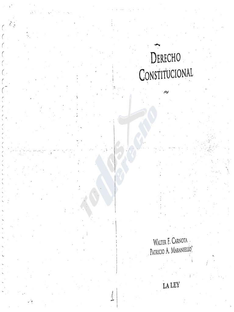 Derecho Constitucional - Walter Carnota Full | PDF